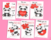 Editable Panda Valentine Cards for Kids Classroom Valentine – Crafty ...