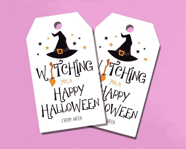 Witching you a Happy Halloween Gift Tags – Crafty Kids Printable