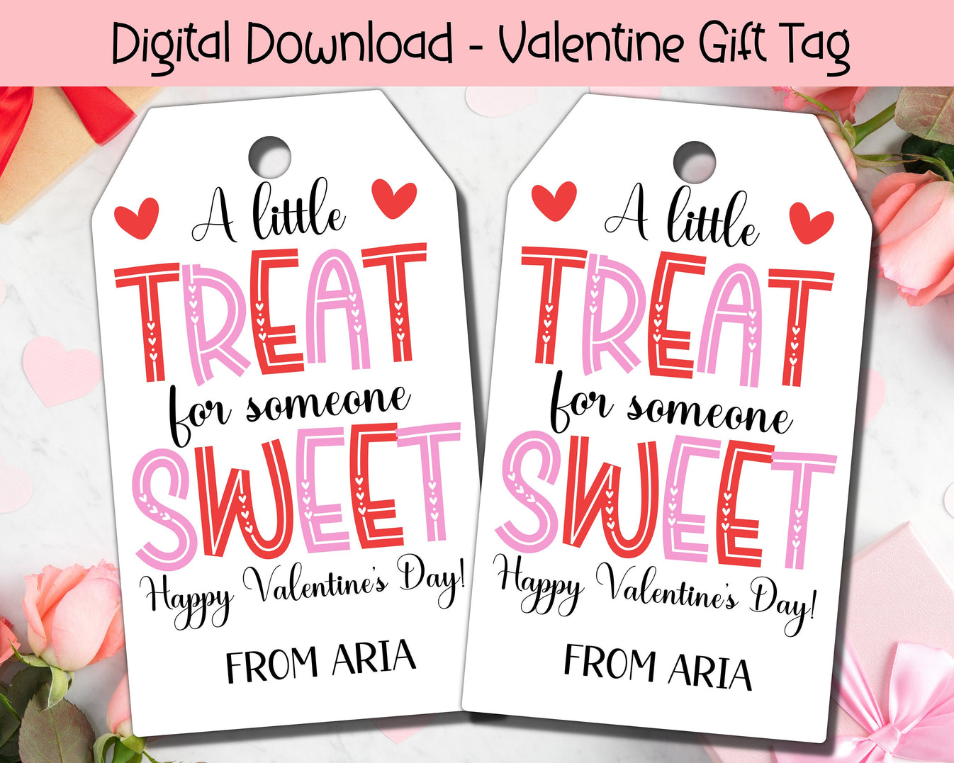 EDITABLE Valentine Gift Tags, Printable Kids Valentine Tags, Classroom ...